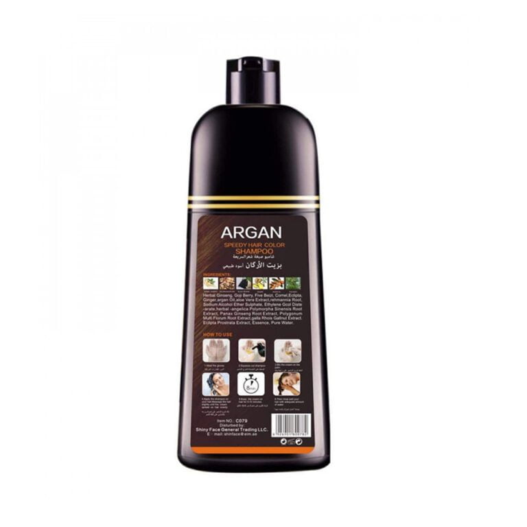 Cinema hair dye shampoo with argan oil natural black 420 ml
